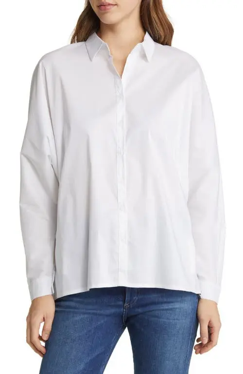 NIKKI LUND Hailey Oversize Stretch Poplin Shirt