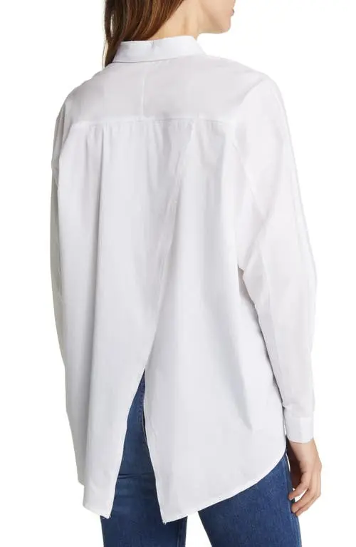 NIKKI LUND Hailey Oversize Stretch Poplin Shirt