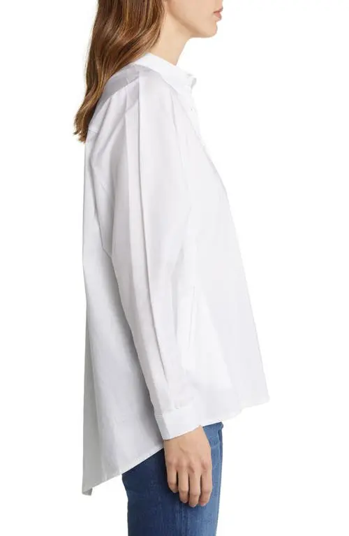 NIKKI LUND Hailey Oversize Stretch Poplin Shirt