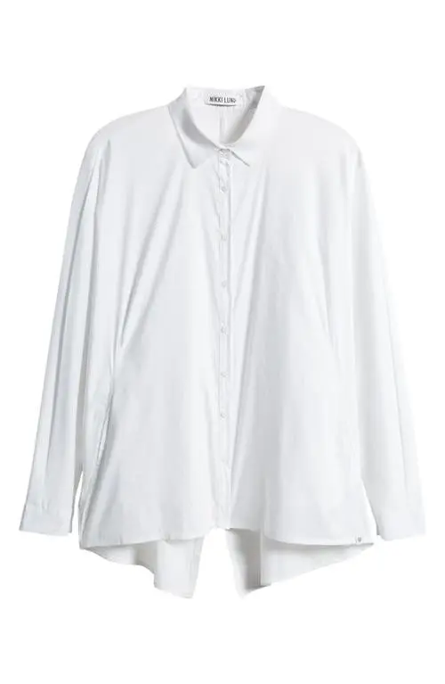 NIKKI LUND Hailey Oversize Stretch Poplin Shirt