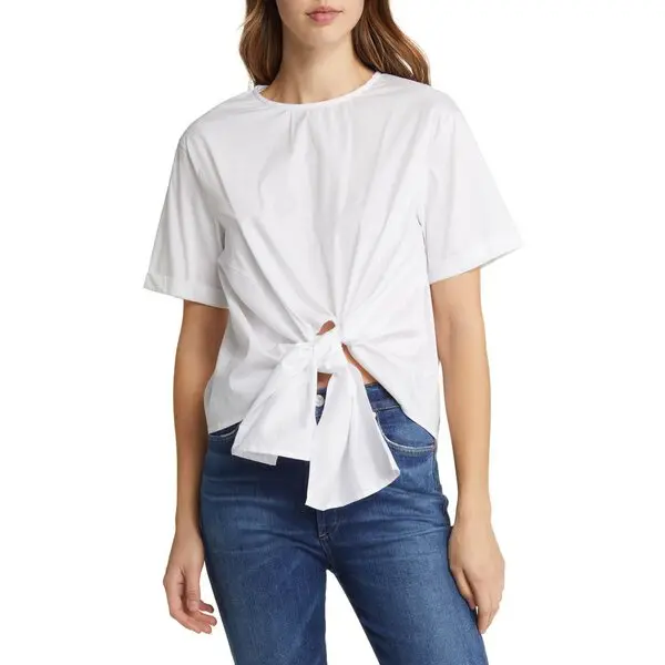 NIKKI LUND Alexis Tie Front Top