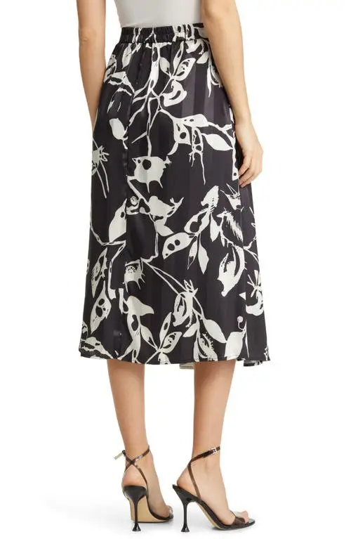NIKKI LUND Ryan Floral Midi Skirt