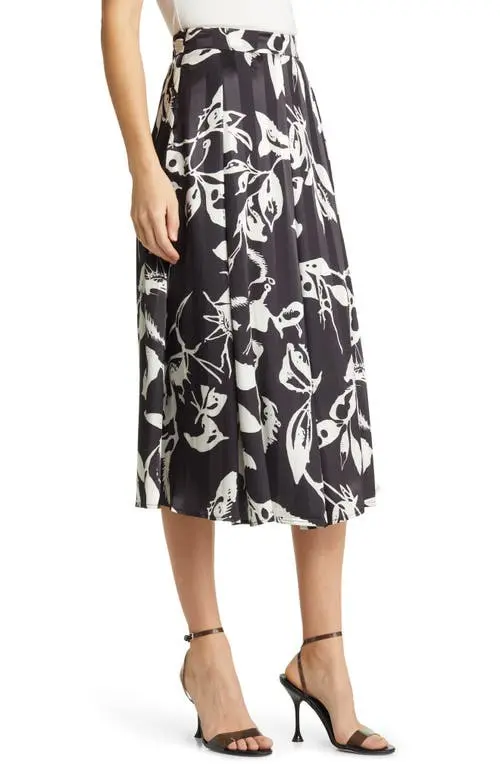 NIKKI LUND Ryan Floral Midi Skirt