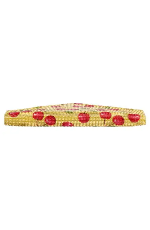 Nina Cherry Print Crystal Envelope Clutch