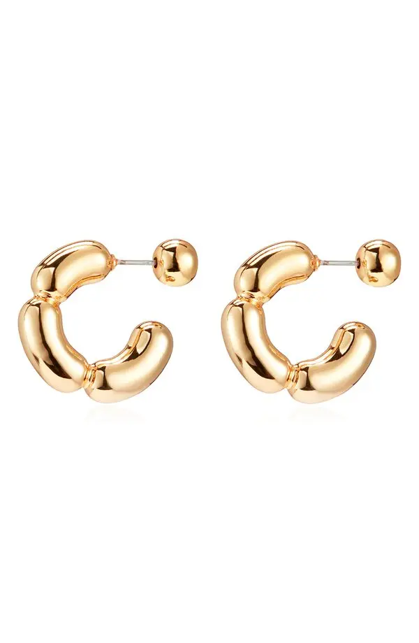 Jenny Bird Balloon Link Huggie Hoop Earrings