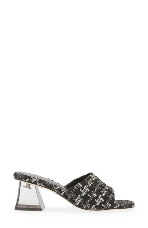 KOKO + PALENKI Belize Leather Sandal - Black Tweed