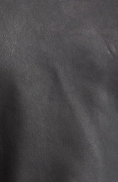 SCHOTT Long Leather Moto Jacket