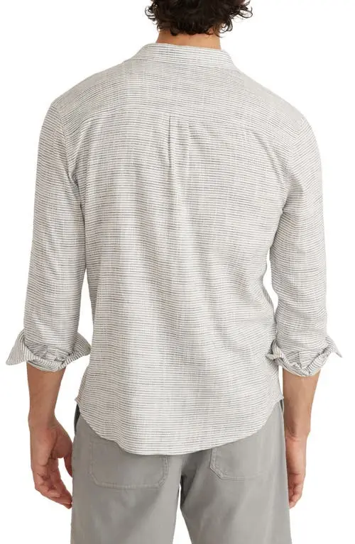 Marine Layer Stripe Stretch Cotton Button-up Shirt