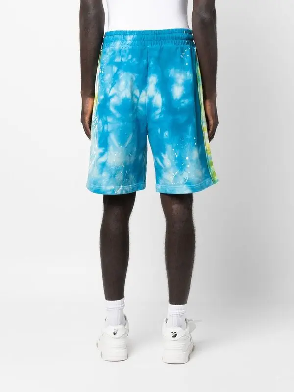 Palm Angels Tie Dye-print Cotton Track Shorts