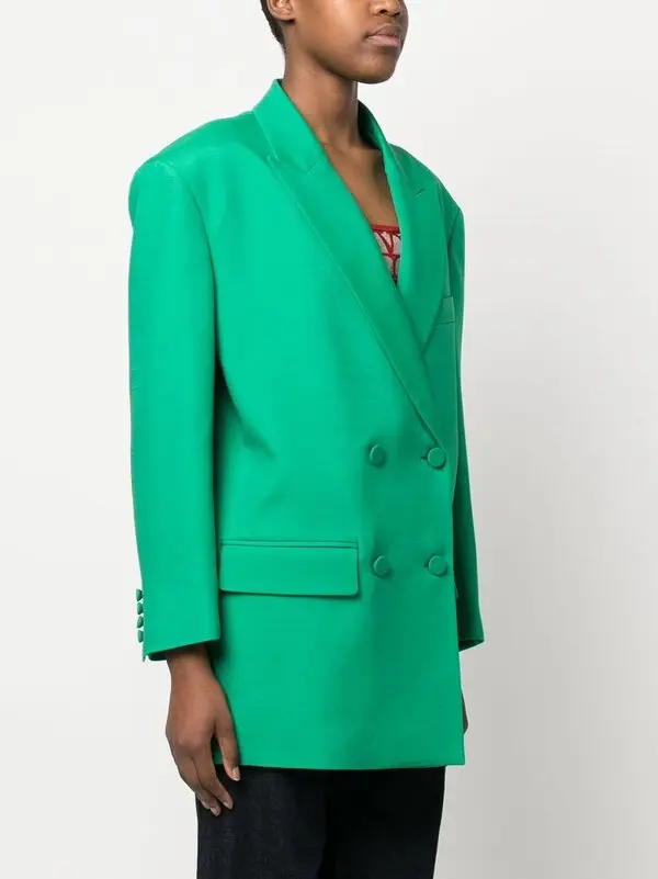 Valentino Garavani Crepe Couture Double-breasted Blazer