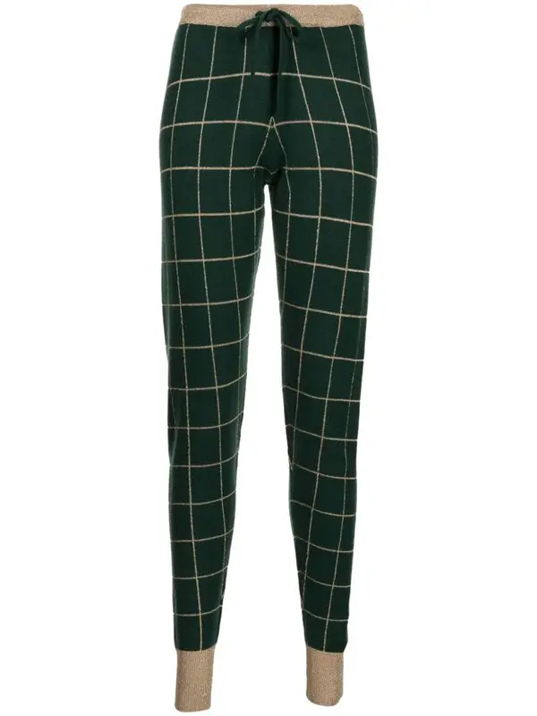 MADELEINE THOMPSON Layla Check-pattern Track Pants