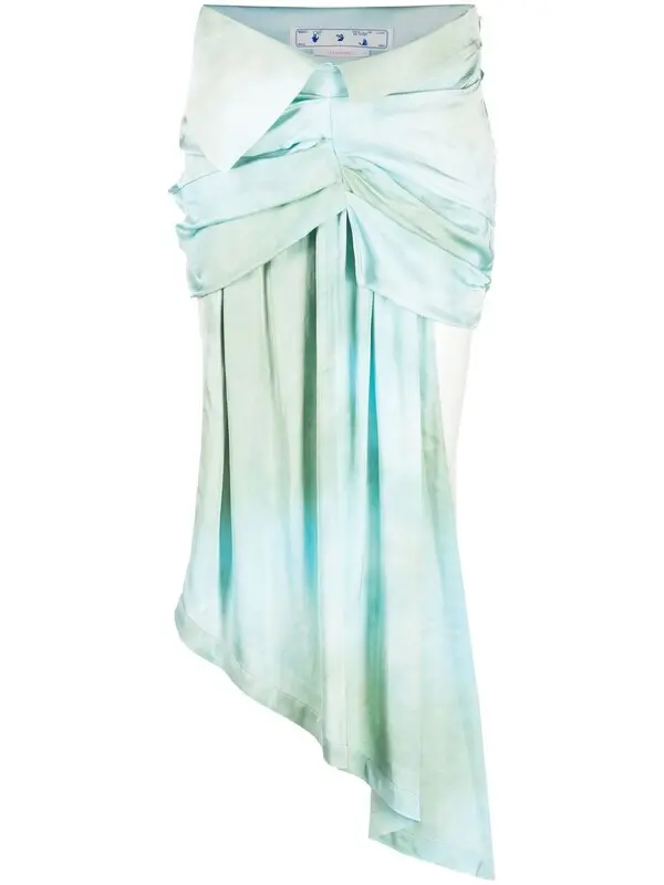Off-White Ombré Dual-tone Skirt