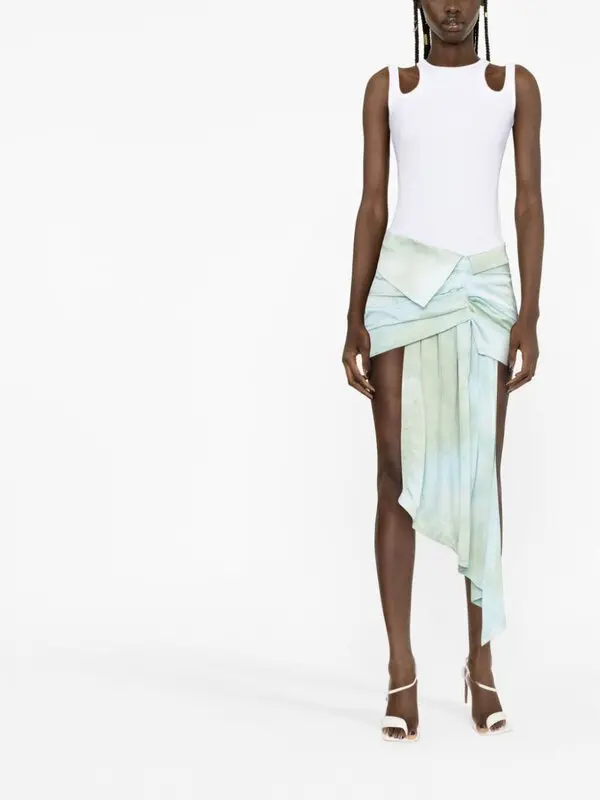 Off-White Ombré Dual-tone Skirt
