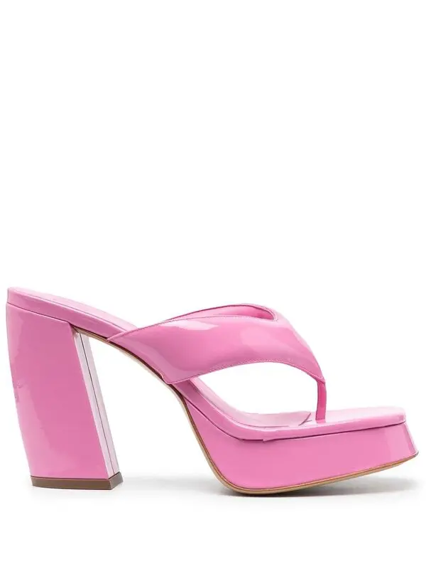 GIABORGHINI Glossy Sandals - Pink