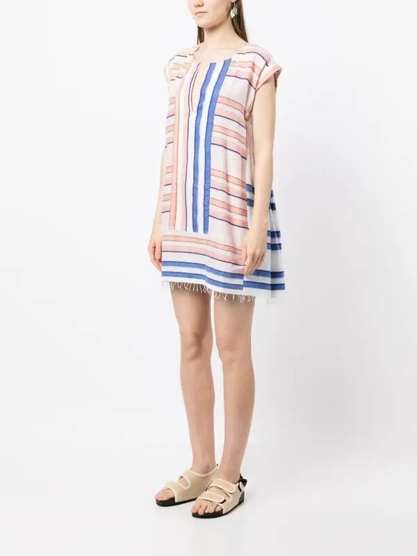 LEMLEM Eskedar Stripe-pattern Caftan Dress