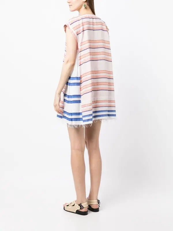 LEMLEM Eskedar Stripe-pattern Caftan Dress