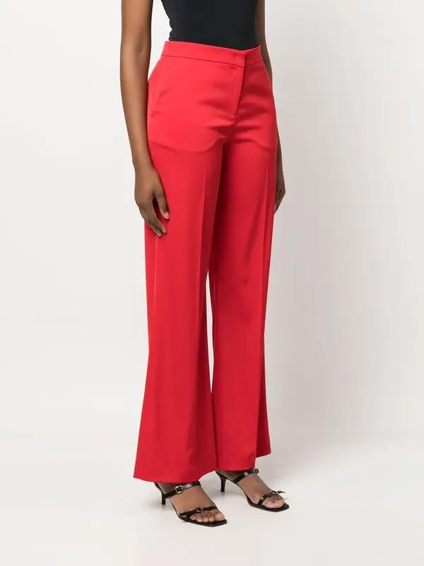 Pinko Flared Tailored Trousers - Red
