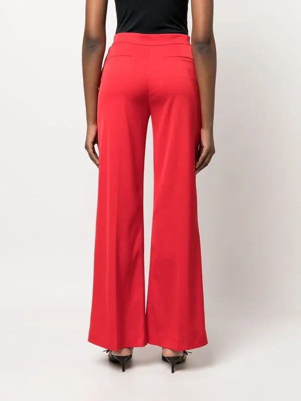 Pinko Flared Tailored Trousers - Red