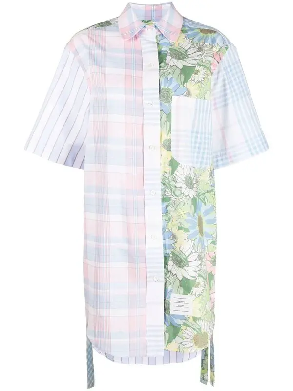 Thom Browne Floral-print Shirtdress