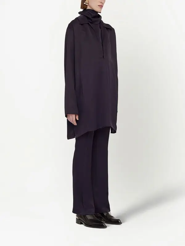 JIL SANDER Pressed-crease High-waisted Trousers