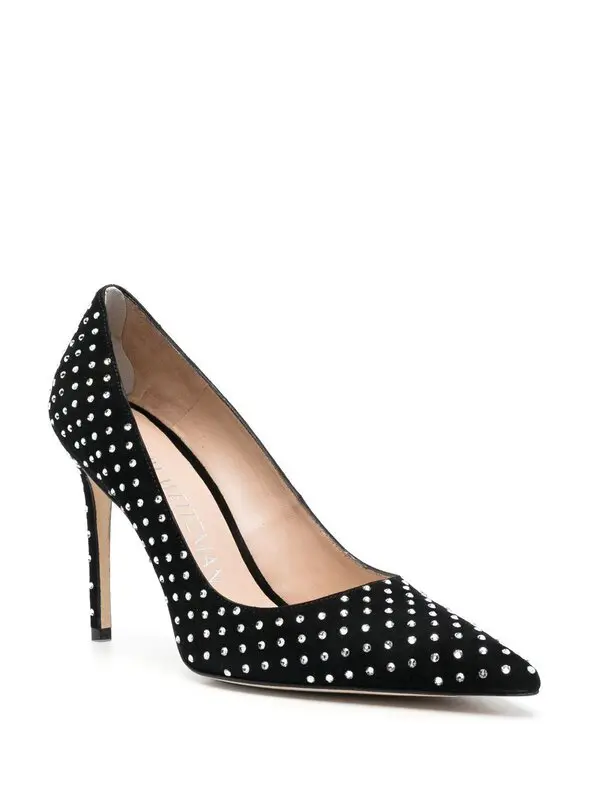 STUART WEITZMAN 100mm Crystal-embellished Pumps
