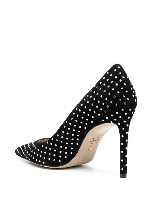 STUART WEITZMAN 100mm Crystal-embellished Pumps
