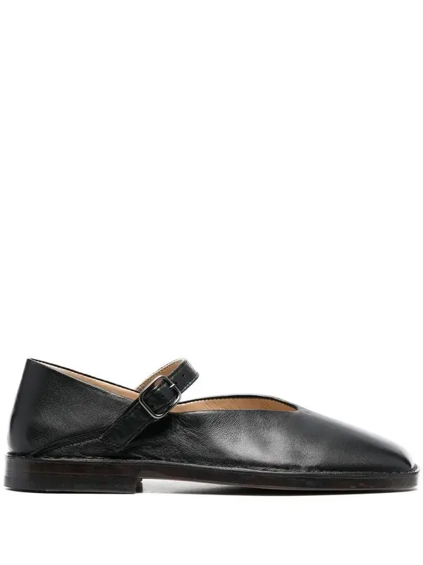 LEMAIRE Square-toe Loafers - Black