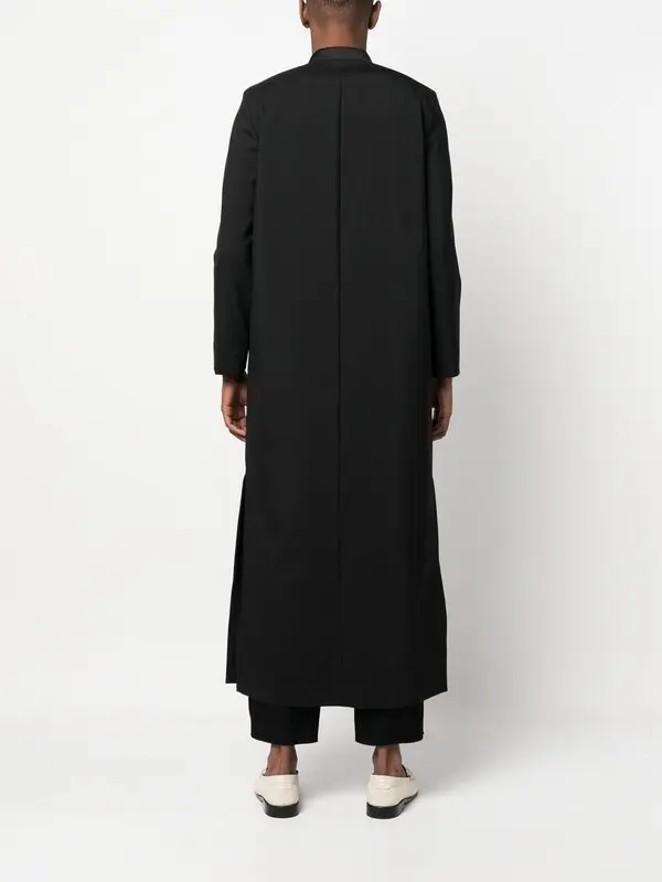 Saint Laurent Stand-up Collar Long Coat