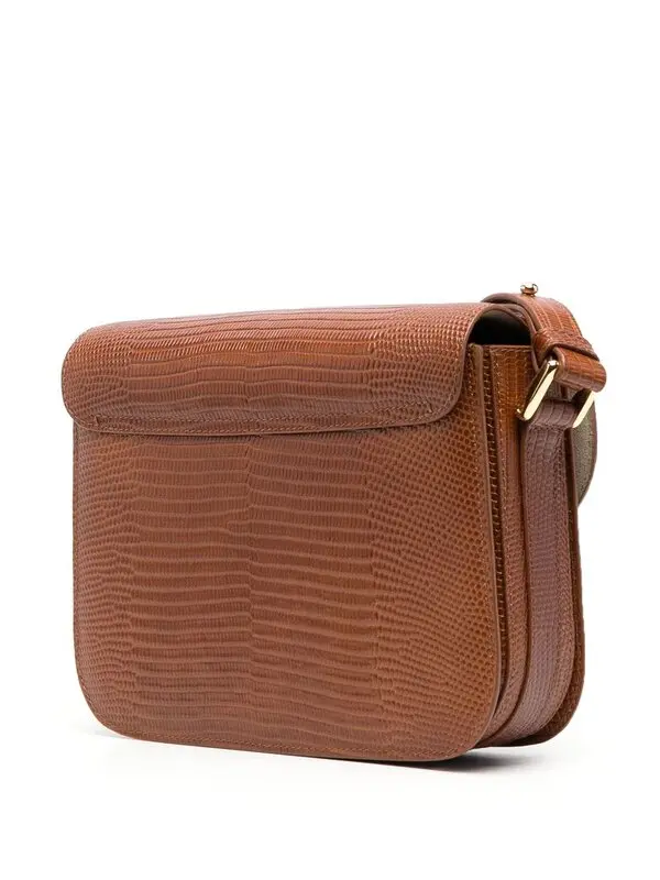 A.p.c. Small Grace Lizard-embossed Shoulder Bag