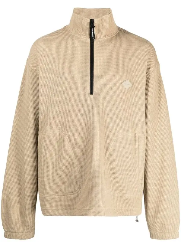 SPOONYARD Waffle-effect Polo-shirt - Brown