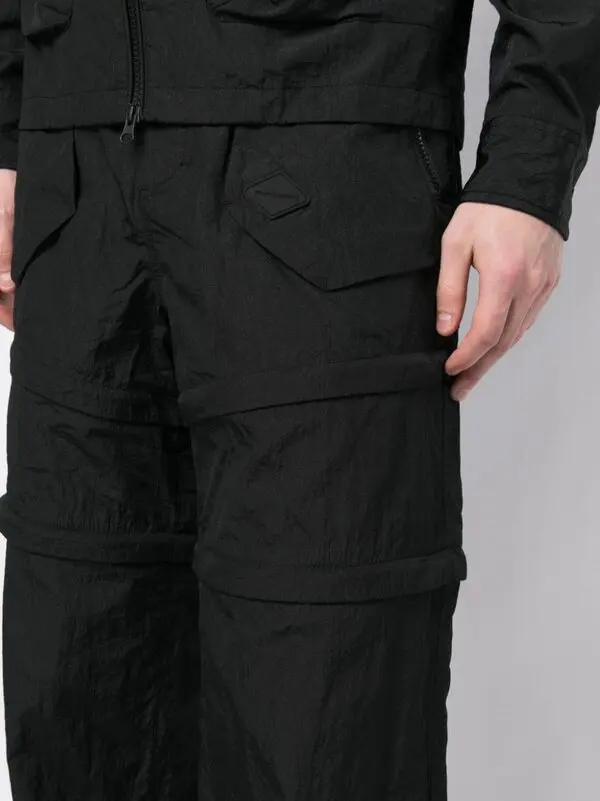 SPOONYARD Straight-leg Detachable Trousers - Black