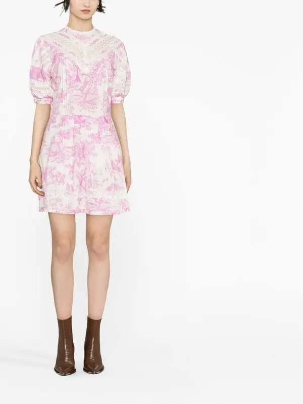 Zadig&Voltaire Graphic-print Puff-sleeve Dress