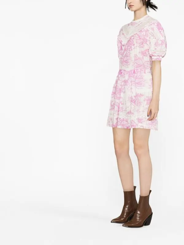 Zadig&Voltaire Graphic-print Puff-sleeve Dress