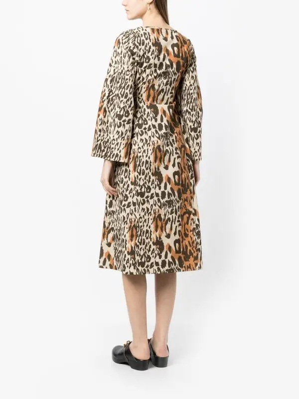Needles Leopard-print Wrap Dress
