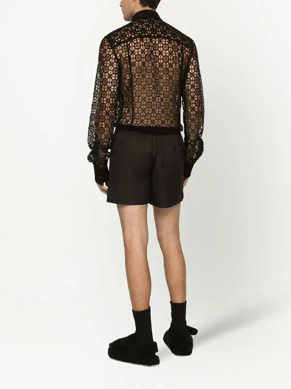 Dolce & Gabbana Sicilia-fit Macramé-lace Single-breasted Blazer