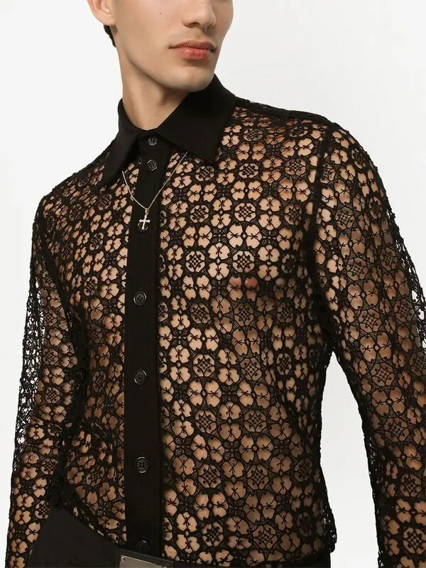 Dolce & Gabbana Sicilia-fit Macramé-lace Single-breasted Blazer