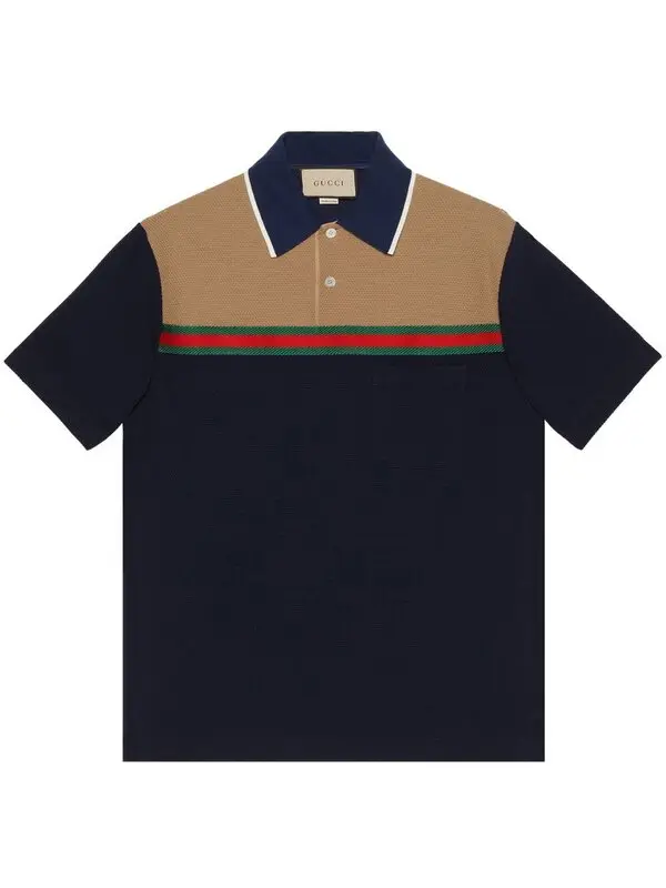 Gucci Web-stripe Polo Shirt