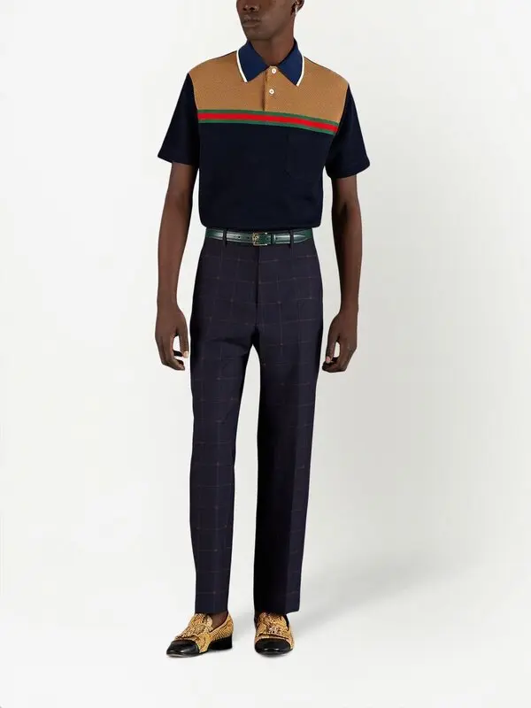 Gucci Web-stripe Polo Shirt
