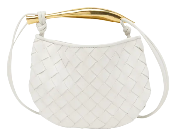 Bottega Veneta Sardine Top Handle Bag - Chalk-m Brass