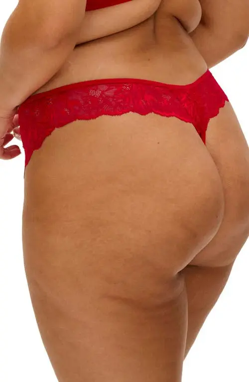 Elomi Brianna Lace & Mesh Thong