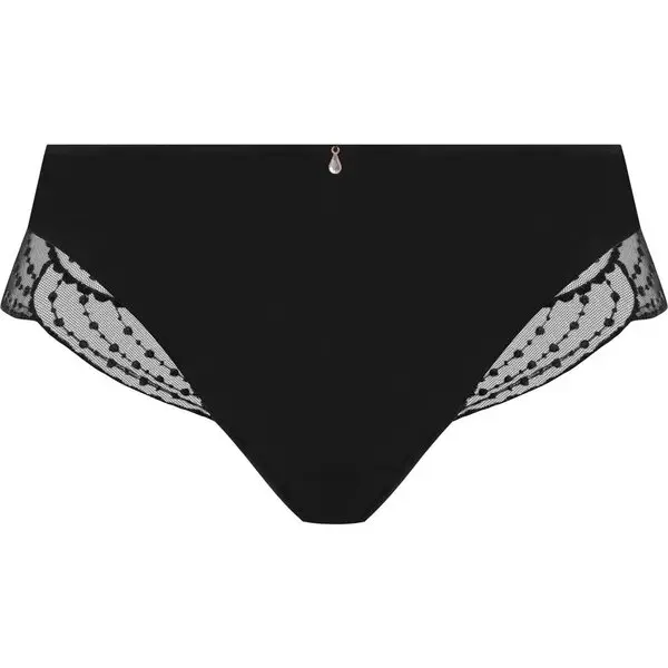 Elomi Priya Full Figure Brazilian Briefs - Black
