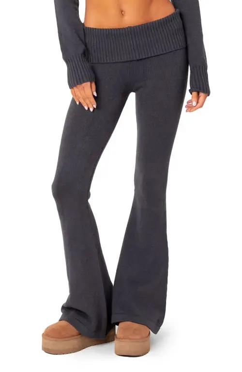 EDIKTED Desiree Knit Flare Pants