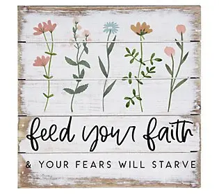 SINCERE SURROUNDINGS 8' Feed Your Faith Pallet Petite - One-color