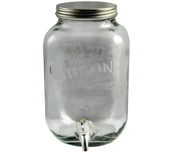 Gibson General Store 1 Gallon Glass Mason Beverage Dis Penser - One-color