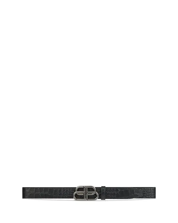 Balenciaga Bb Large Belt - Black