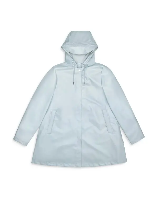Rains Hooded A-line Jacket - Wind