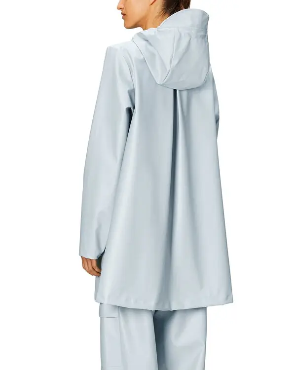 Rains Hooded A-line Jacket - Wind