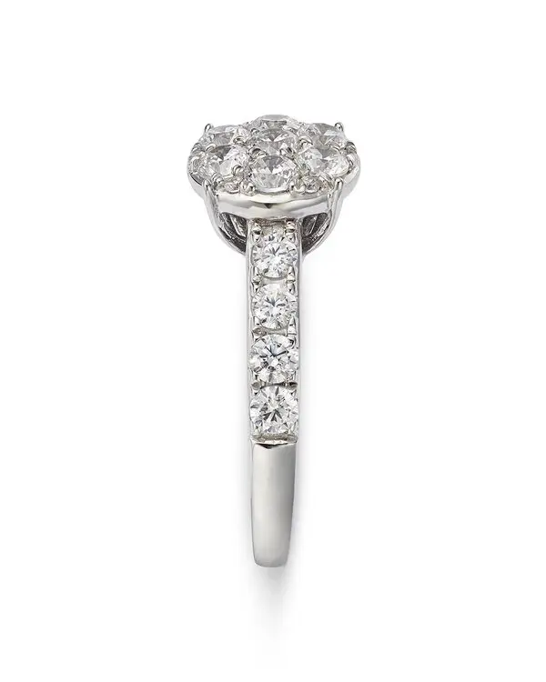 Bloomingdale'S 14k Gold Diamond Cluster Ring 1.60 Tcw