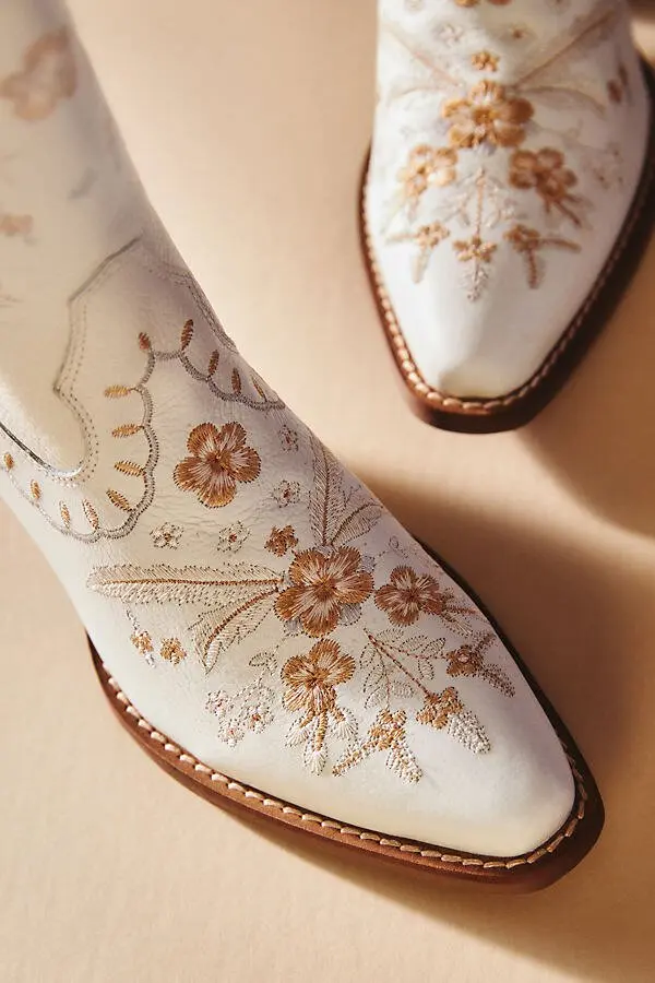 DINGO 1969 Full Bloom Leather Cowboy Boots By