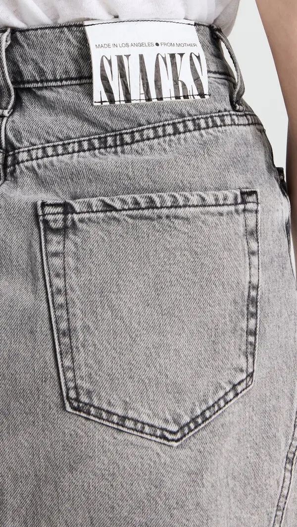 MOTHER High Waisted Wedge Micro Skirt